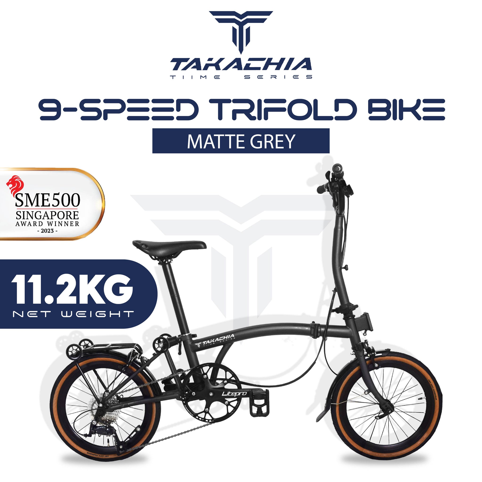 TAKACHIA® TIIME SERIES TRIFOLD BIKE - C16 – Begasso.sg