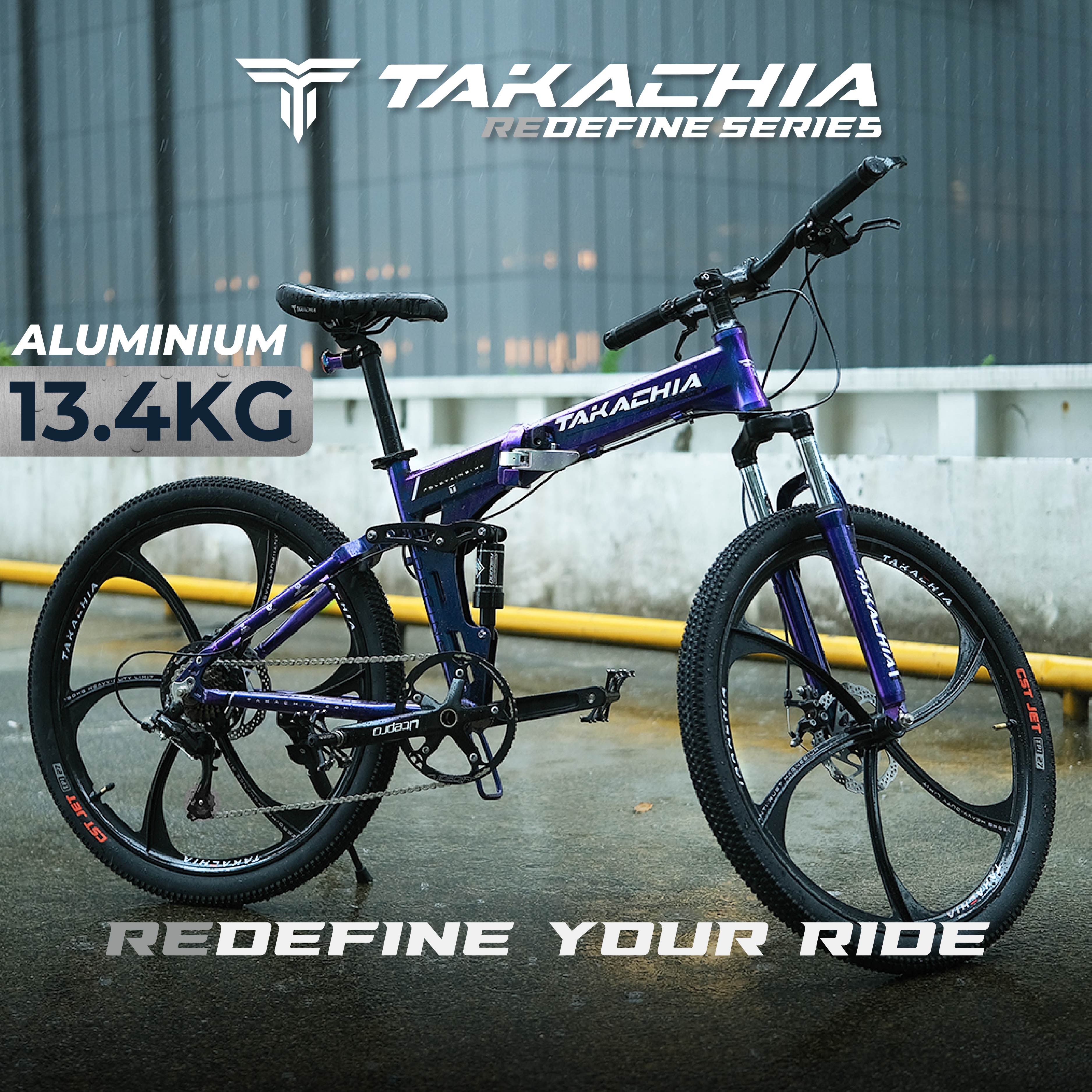 TAKACHIA® REDEFINE SERIES FOLDTAIN BIKE – Begasso.sg