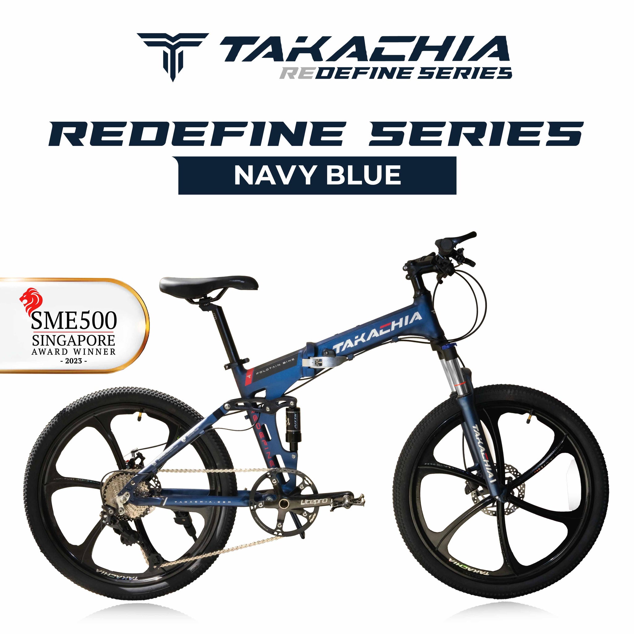 TAKACHIA® REDEFINE SERIES FOLDTAIN BIKE – Begasso.sg